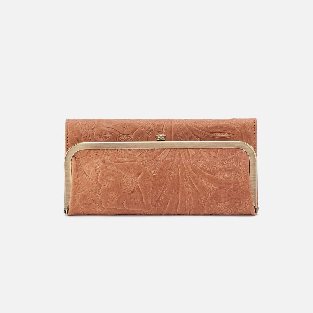 Hobo Rachel Continental Wallet - Saddle Tooled Embossed Leather – Daisy ...