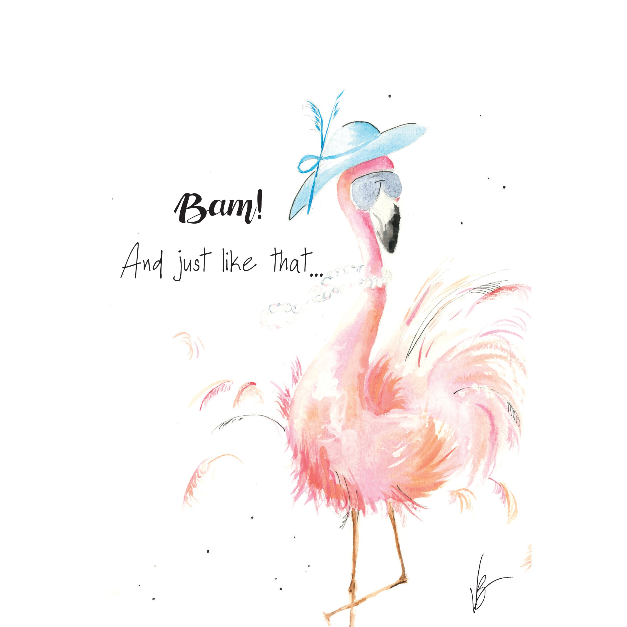 Millie Ann & Me Flamingo Encouragement Card – Daisy Lane Gifts LLC